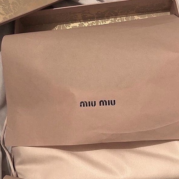 Miu Miu | Accessories | Miu Miu Set Packaging Dustbag Ribbon Paper Tag ...